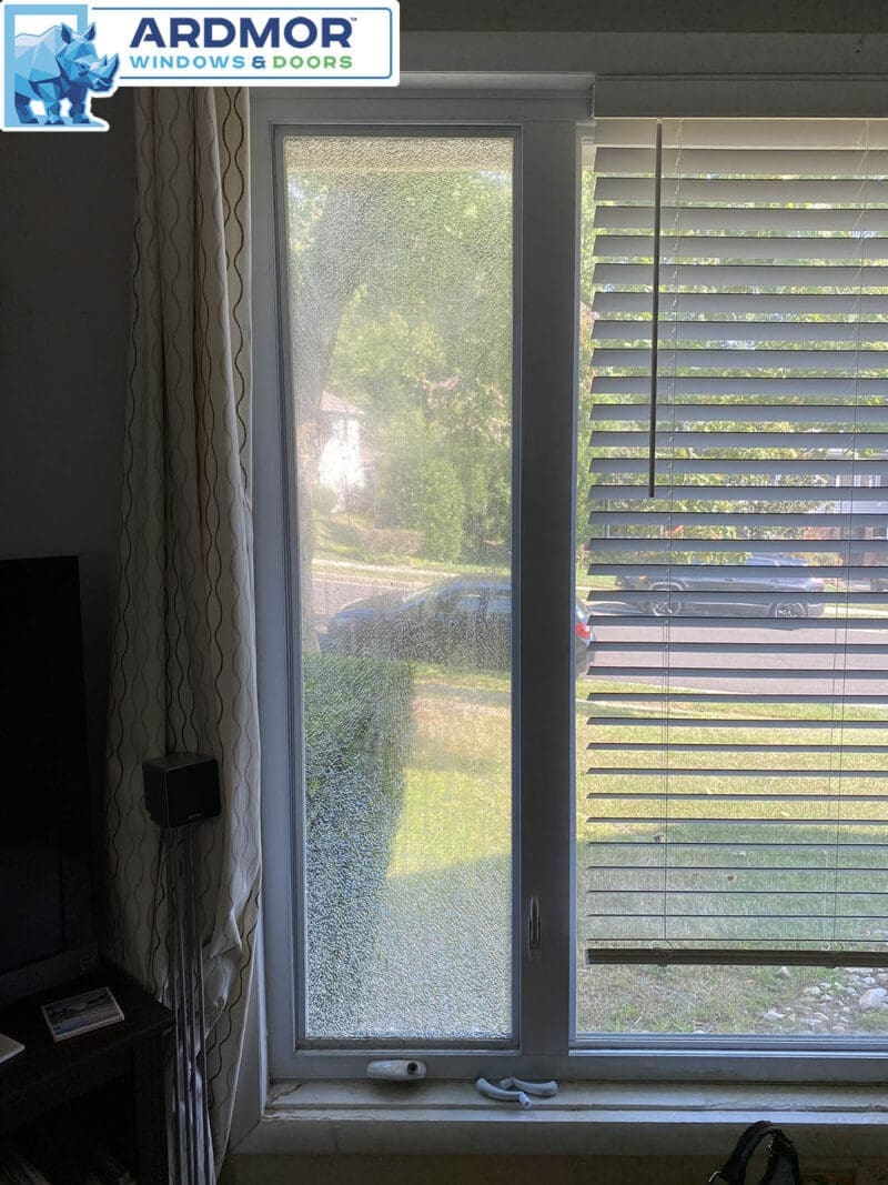 Shattered Glass Replacement in Vinyl Window in PA | ARDMOR